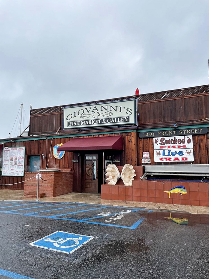 The entrance to Giovanni's at 1001 Front Street&mdash;memorize this address, your taste buds will thank you later.