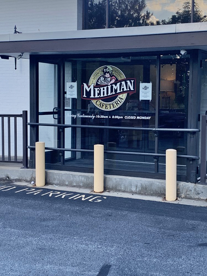 The entrance to paradise isn't pearly gates&mdash;it's these glass doors with the Mehlman's logo. Like finding a time portal to when food was honest and portions were generous.