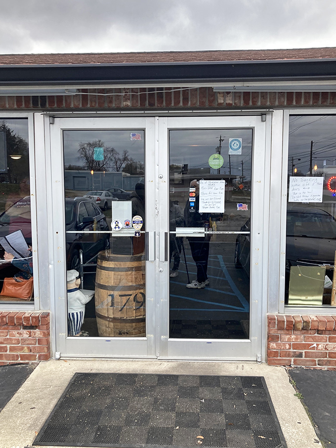 The entrance promises no surprises except the good kind, like finding out they serve breakfast all day long.