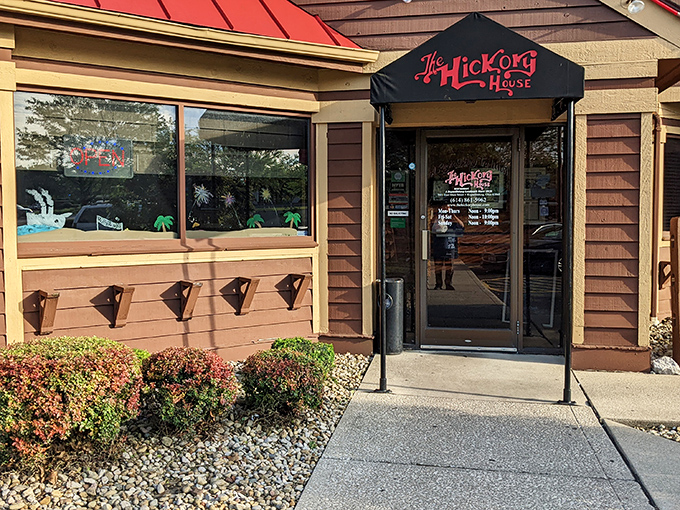 The entrance promises what awaits inside: unpretentious excellence. No velvet ropes here&mdash;just the gateway to flavor town.