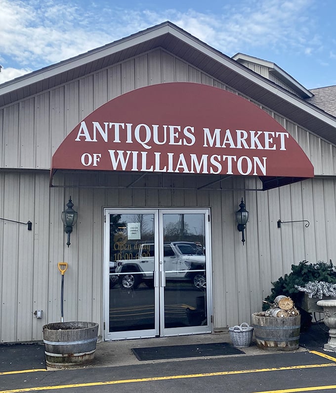 The entrance to wonderland. That red awning signals you've arrived at a place where the past is always present.