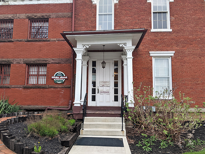 The grand entrance with classical columns welcomes you like visiting an old friend who happens to live in spectacularly repurposed architecture.