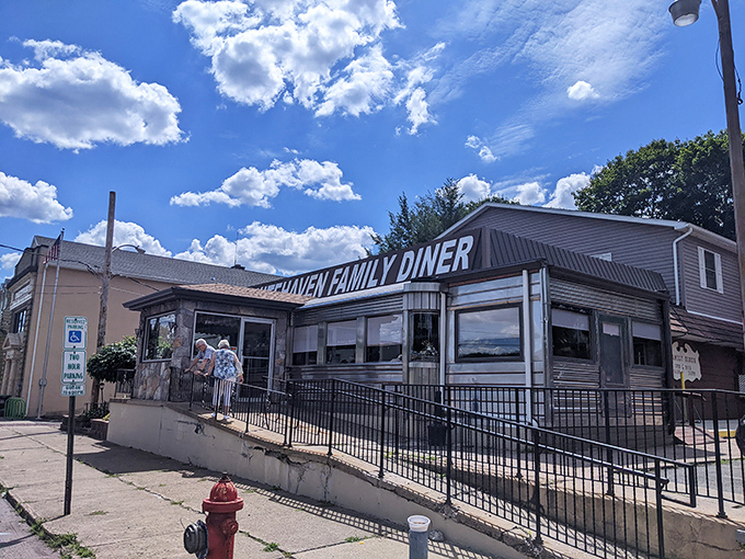 Under blue Pennsylvania skies, this modest entrance has welcomed hungry travelers and loyal locals through every season and economic tide.