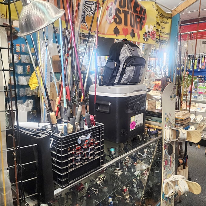 Fishing gear galore for the weekend angler &ndash; proof that at Americana, you can hook great deals without getting soaked.