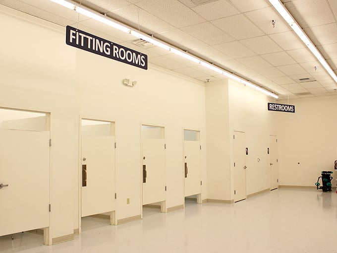 Yes, they have fitting rooms! Because trying before buying is still a thing, even when that designer blazer costs less than your morning latte.