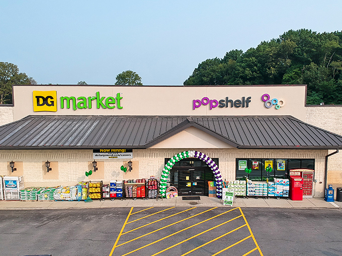 Grand opening celebration vibes with balloon arches welcoming shoppers to discover the expanded "popshelf" concept &ndash; retail therapy at its most accessible.
