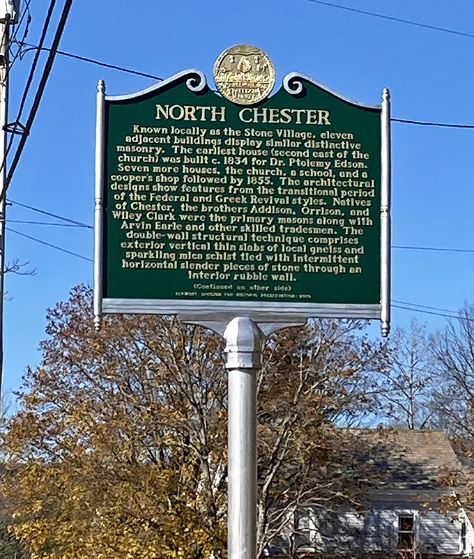 This second historical marker reveals Chester's Stone Village story &ndash; where 19th-century masons created a neighborhood that refuses to age.