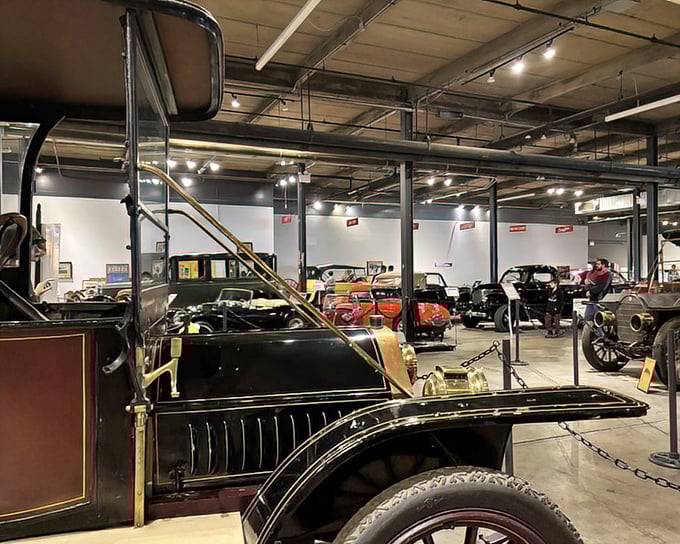 The museum's thoughtful layout allows visitors to appreciate each vehicle from multiple angles, like a three-dimensional timeline of how we've moved through the world.