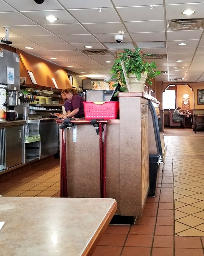 Where the magic happens&mdash;the bustling heart of the Fryn' Pan operation. Like watching a well-choreographed dance, if the dancers were carrying plates of hashbrowns.