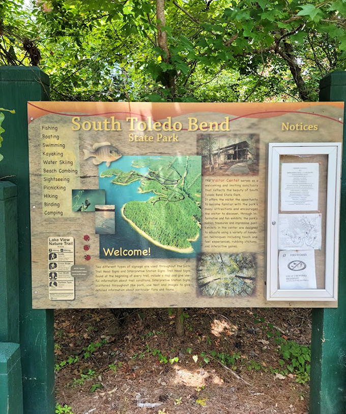 The information board &ndash; where adventure begins with a map and ends with memories. Nature's menu of possibilities.