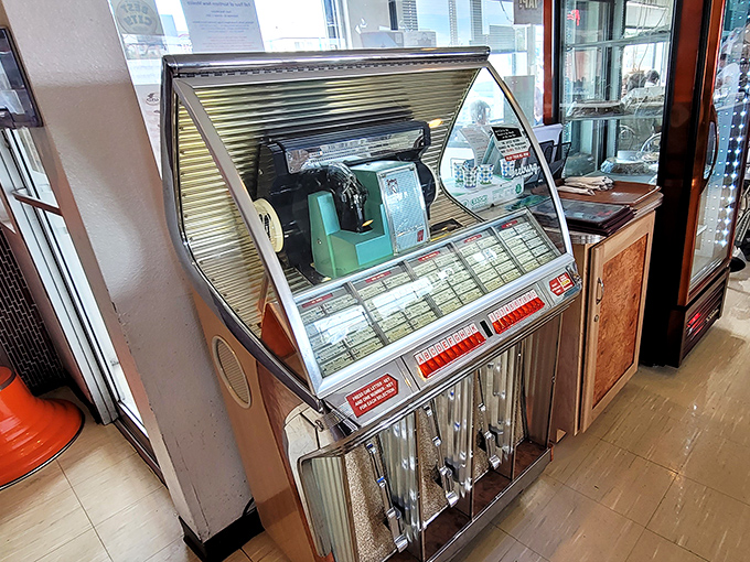 The jukebox stands ready to provide the soundtrack to your meal&mdash;five decades of dining memories, one quarter at a time.