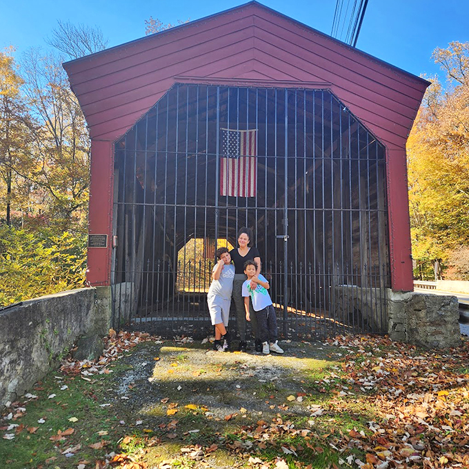 The bridge provides a perfect backdrop for family memories. Each visitor becomes part of the continuing story of this historic structure.