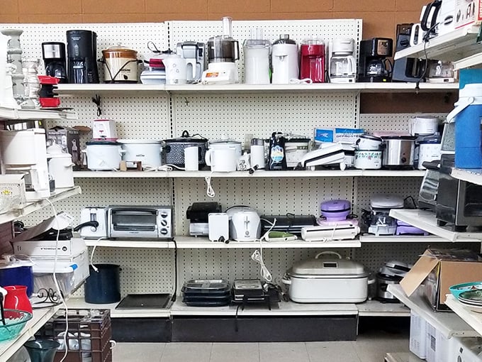 Kitchen appliance heaven or small appliance purgatory? Your next bread maker, coffee pot, or waffle iron awaits its resurrection.