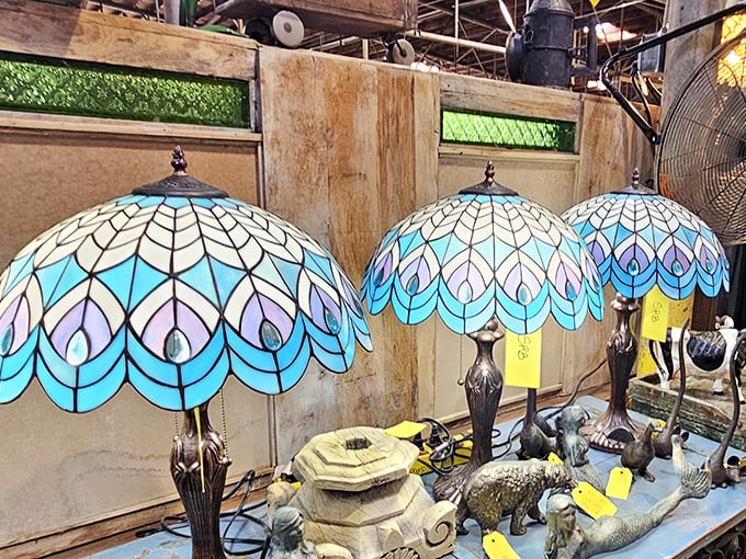 
Tiffany-style lamps that cast the kind of glow that makes everyone look 10 years younger. Your selfie game would improve dramatically under these beauties.