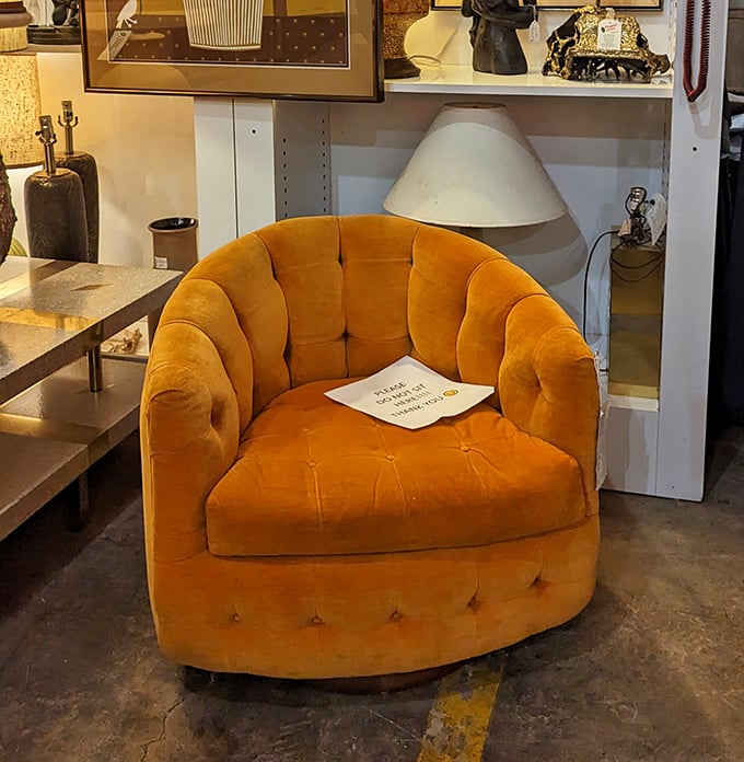 This mustard velvet swivel chair isn't just seating—it's a statement piece that says "I have excellent taste and I'm not afraid to show it."