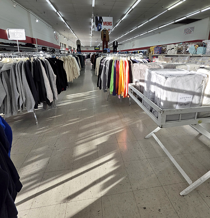 The massive interior feels like walking into your eccentric uncle's warehouse &ndash; if he collected everything and sold it cheap.