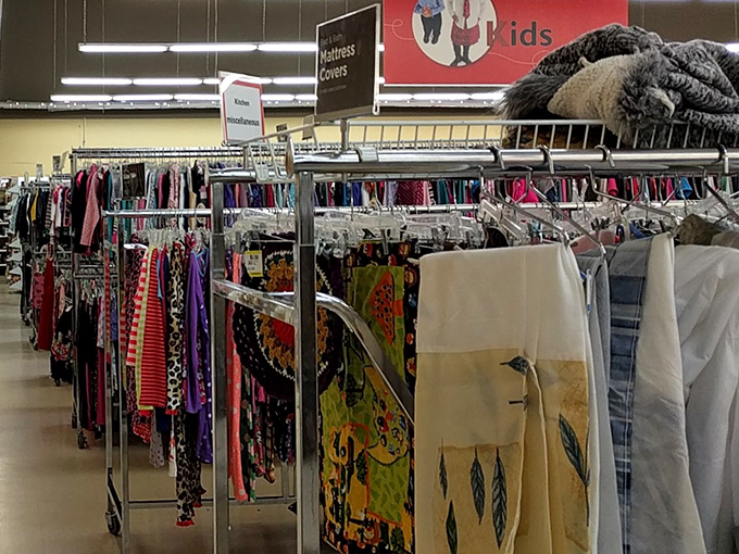 Bedroom department: where fresh starts begin with gently-used linens and the promise of sweet dreams at sweet prices.