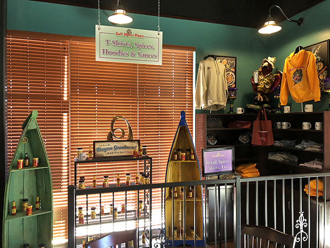 Their merchandise corner offers the chance to take home a souvenir that doesn't smell like fish&mdash;unless you spill something on that t-shirt.