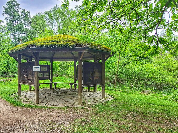 This charming pavilion with its living roof proves that even shelters can be gardens&mdash;architecture and nature in perfect harmony.