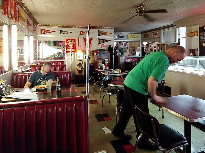 Red booths, vintage pennants, and tables that have heard decades of stories&mdash;this isn't decoration, it's a living museum of American dining.