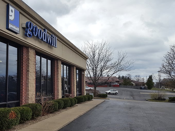 The unassuming exterior belies the wonderland of possibilities waiting inside this Louisville thrifting destination.