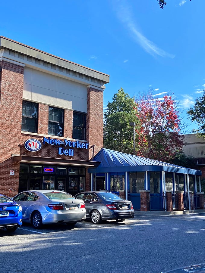 The parking lot might be ordinary, but it's actually the gateway to extraordinary sandwich experiences&mdash;like a culinary TARDIS.