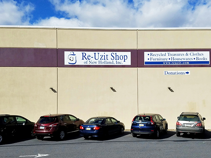 The donation side of the building&mdash;where yesterday's treasures begin their journey to becoming tomorrow's finds. The circle of thrift continues!