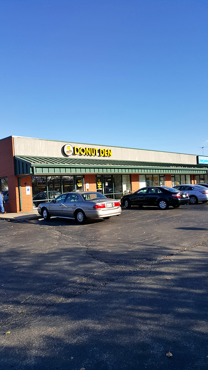 The parking lot fills early with donut pilgrims making their morning devotions. In Joliet, this is hallowed ground for the breakfast faithful.