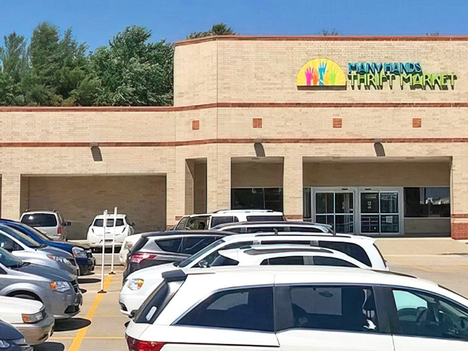 A packed parking lot tells the real story. When Iowans vote with their vehicles, Many Hands Thrift Market clearly wins the popularity contest.