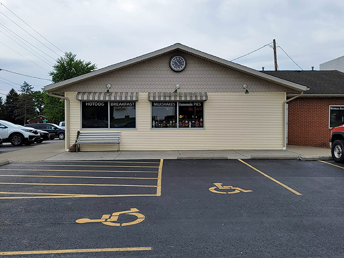 The parking lot might not win beauty contests, but it serves its purpose&mdash;getting you as close as possible to that meatloaf waiting inside. No valet needed for authentic experiences.