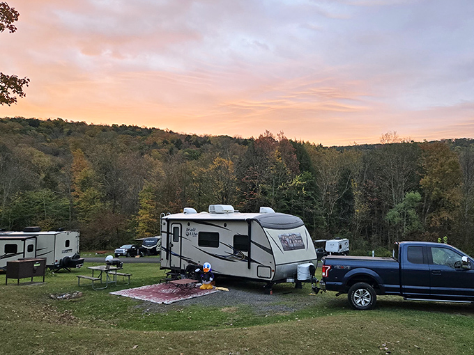 RV camping with a sunset show that beats any drive-in movie you've ever attended.