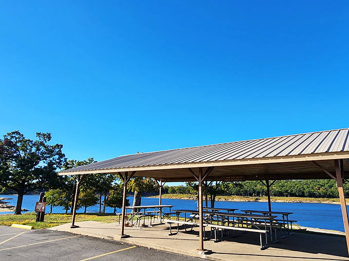 Dining with a view that beats any 5-star restaurant. These picnic shelters host family feasts with panoramic lake scenery on the side.