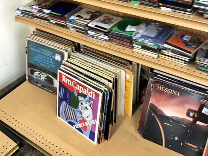 Vinyl treasures await the patient digger&mdash;each album cover art a time capsule more satisfying than any digital playlist thumbnail.
