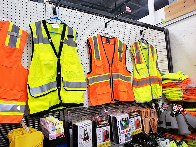 Safety vests that scream "I'm responsible!" in neon yellow. Perfect for those who want to be both seen and respected at construction sites or grandkids' school crossings.