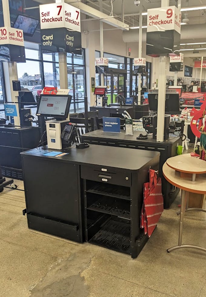 Self-checkout stations mean you can buy that ceramic cat collection without judgment from another human being witnessing your choices.