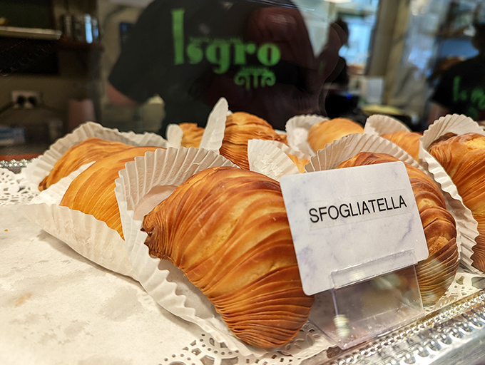 Sfogliatella &ndash; the pastry that's harder to pronounce than it is to devour. Those flaky layers are the result of technique passed down through generations.