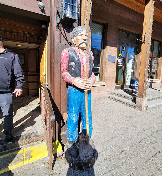 Even the carved wooden greeter outside knows that great meals begin with a warm welcome to hungry visitors.