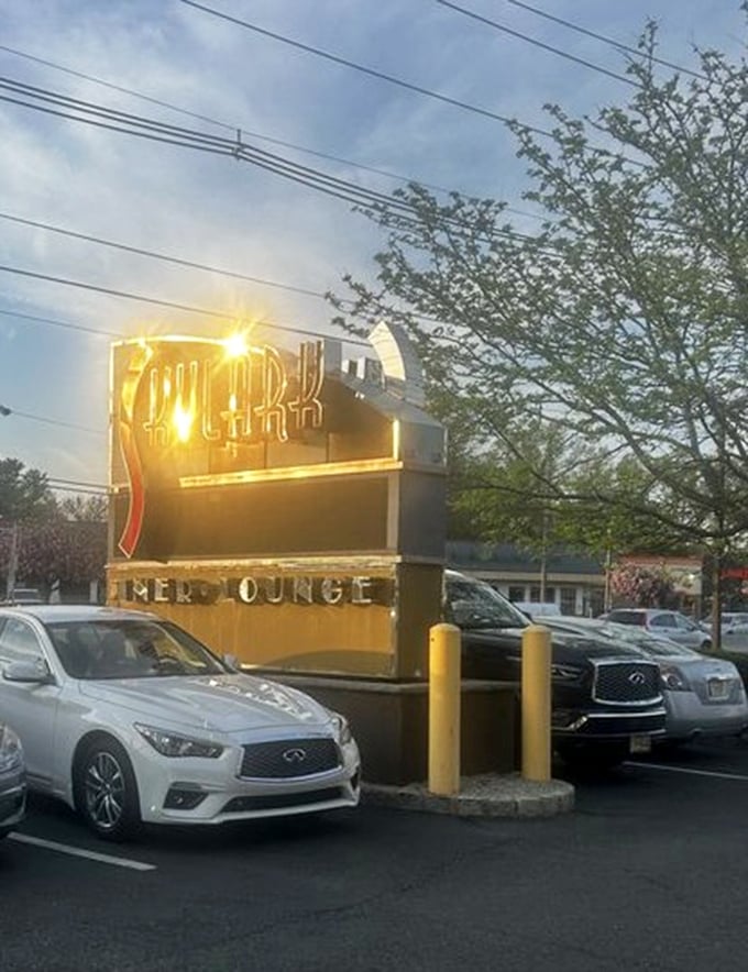 As evening falls, the Skylark's neon sign glows like a lighthouse for the hungry, promising safe harbor from mediocre meals.