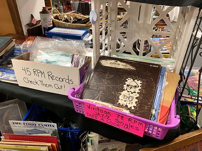 Vinyl treasures awaiting their next spin! These records aren't just music&mdash;they're time capsules of cultural moments, complete with pops and crackles.