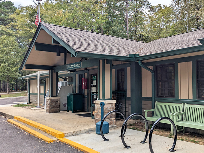 The visitor center&mdash;half information hub, half time machine to when park architecture had that perfect blend of rustic charm and practicality. 