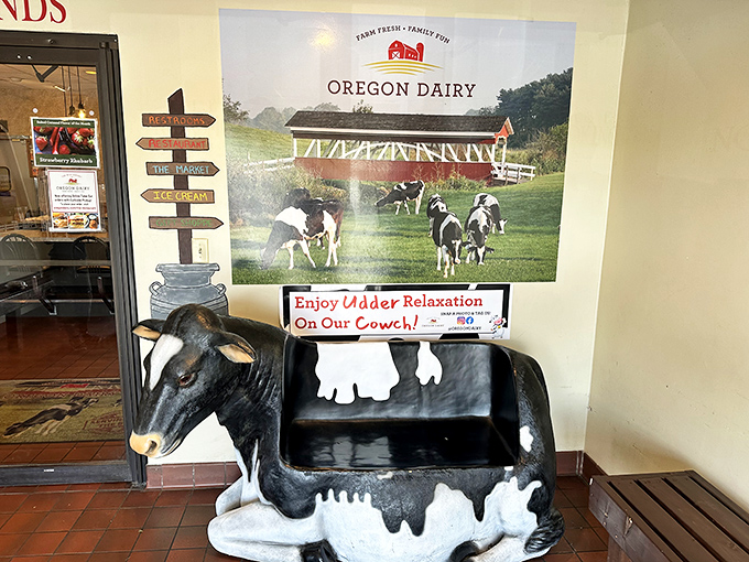 Enjoy Udder Relaxation On Our Cowch!—when a restaurant's sense of humor is as good as its food, you know you've found something special.
