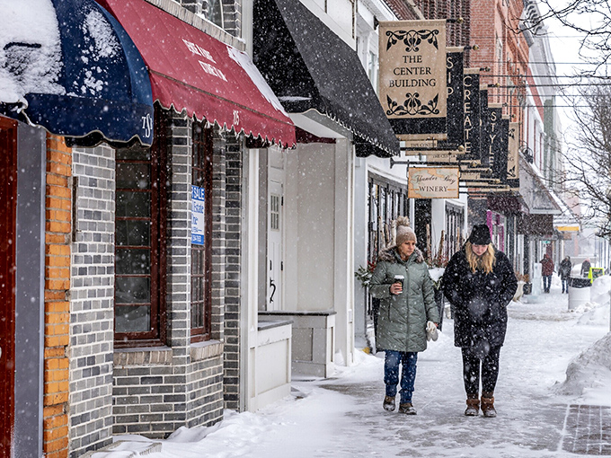 Snow-dusted streets prove winter transforms Alpena into a Hallmark card come alive. 
