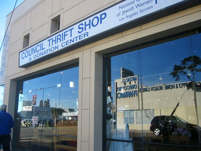 The Council Shop's clean lines and professional signage hint at the upscale treasures waiting inside this community-supporting thrift store.