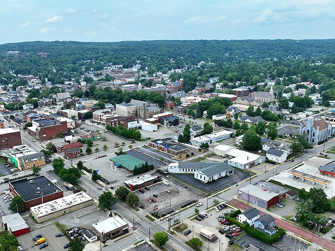 From above, Meadville reveals itself as a perfect patchwork of town and country. Small enough to know, big enough to explore.