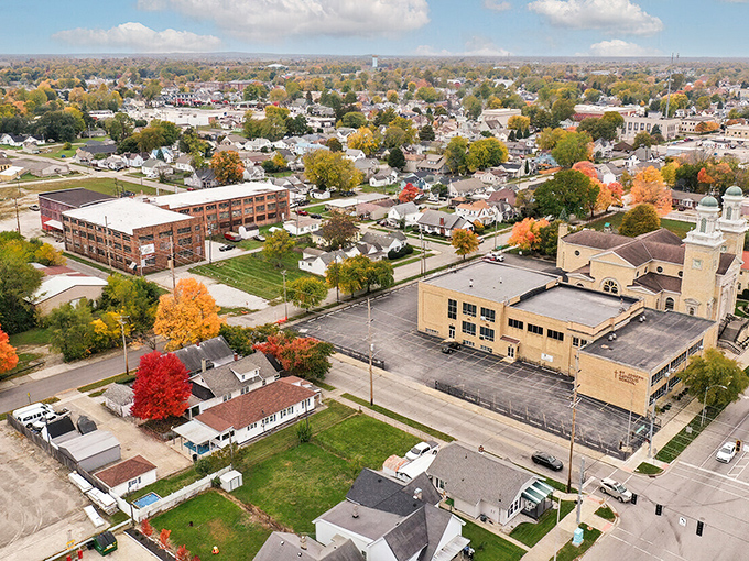 Fall paints Shelbyville in nature's most vibrant palette, revealing a town where neighborhoods still look like neighborhoods.