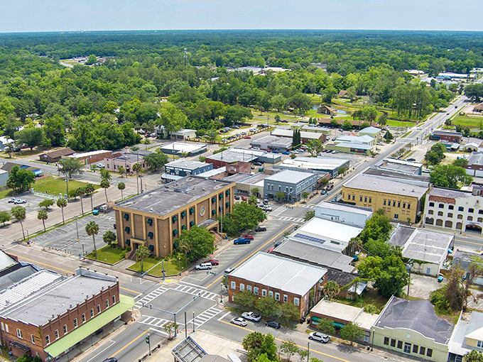 From above, Perry reveals itself as a perfect balance of town and country&mdash;a place where nature's beauty surrounds affordable living without charging premium rates for the view.