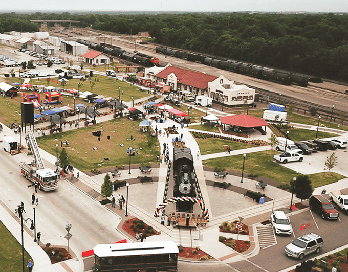 From above, Ardmore reveals its railroad roots and community heart&mdash;where festivals bring together neighbors who become friends.