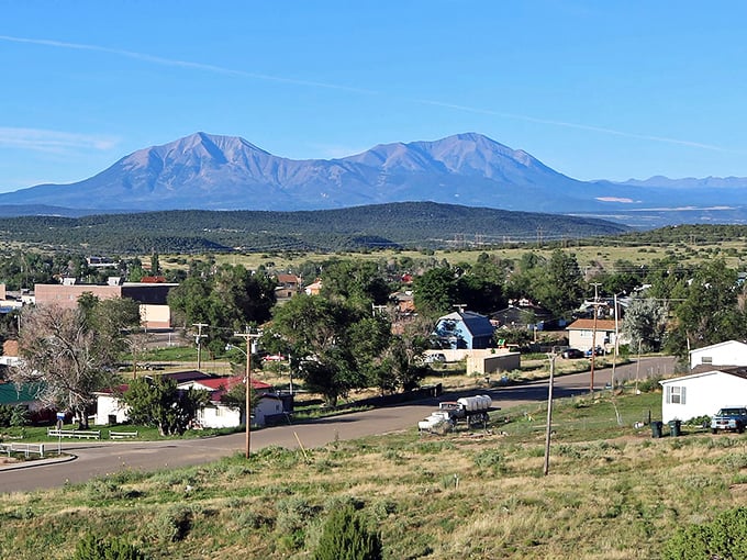The Spanish Peaks dominate the western horizon, reminding residents daily that some of life's greatest treasures cost absolutely nothing.