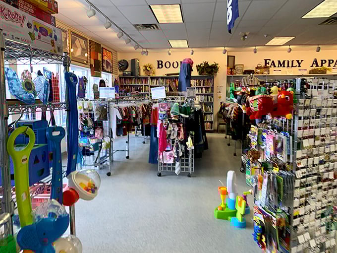 Another angle showing the beautiful chaos of organized abundance, where every visit reveals something different from last week's shopping expedition.