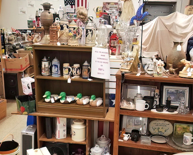 Collectibles and antiques that whisper stories of previous lives&mdash;each shelf a novel waiting to be discovered.